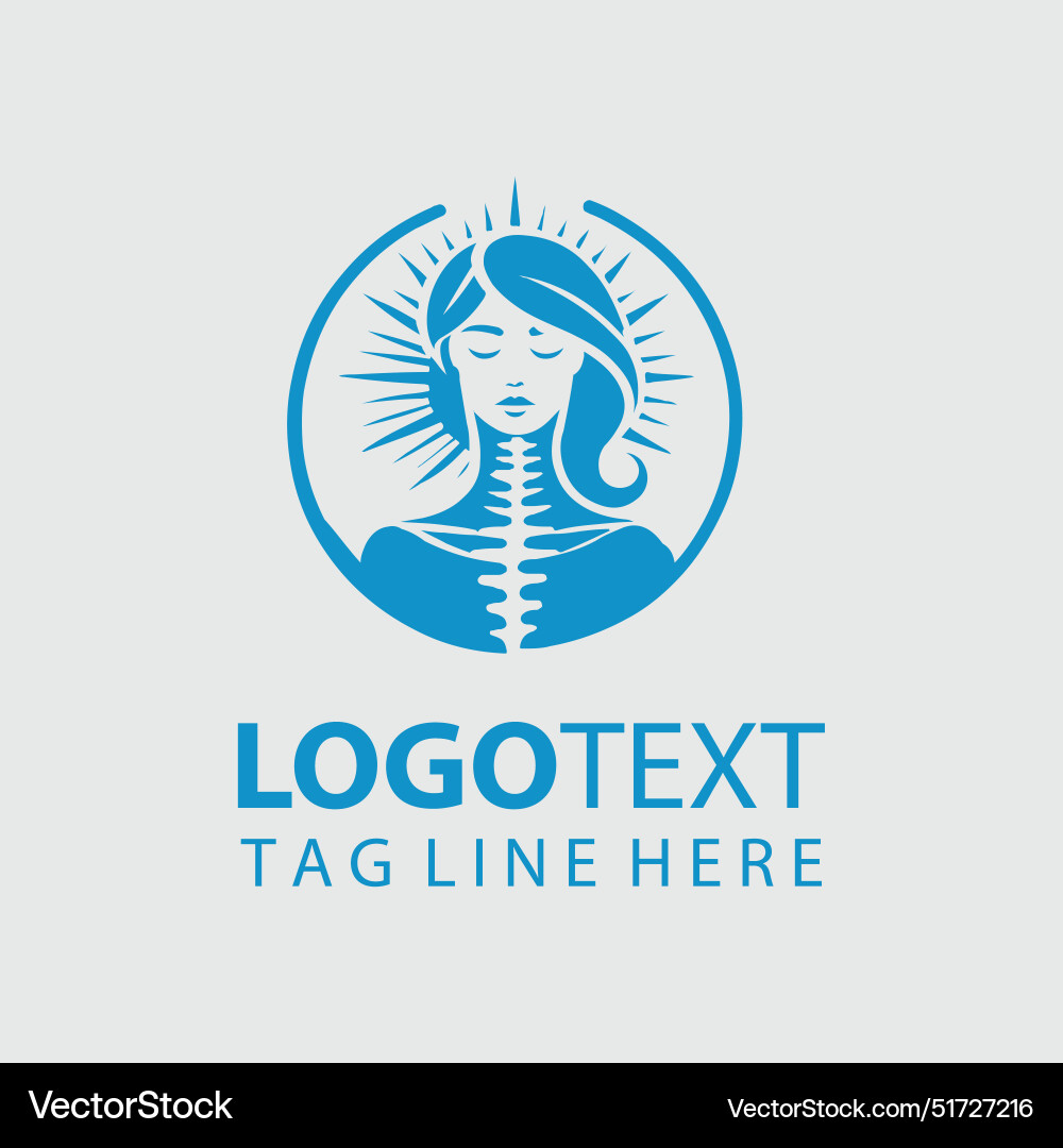 Chiropractor logo Royalty Free Vector Image - VectorStock