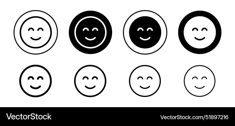 Improves mood and focus emoji face icon happy Vector Image