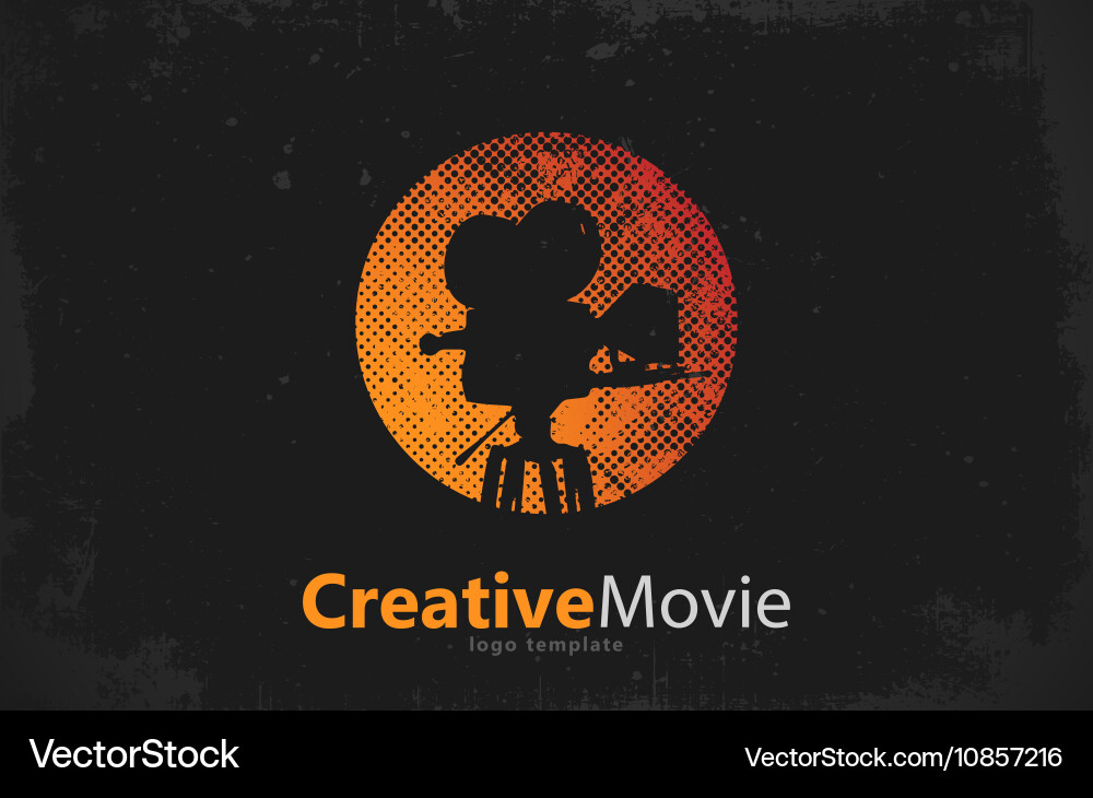 Creative Film Logo Roll Film Logo Design For Entertainment Afbeelding
