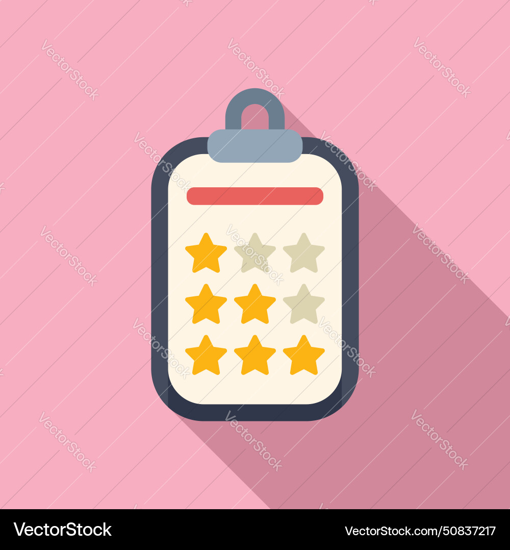 Clipboard ser rank icon flat cheerful user Vector Image