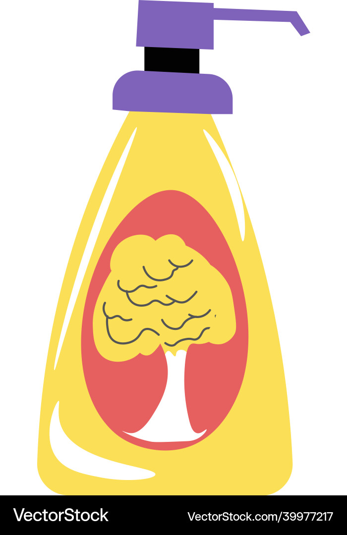 Ecological shampoo or conditioner liquid soap Vector Image
