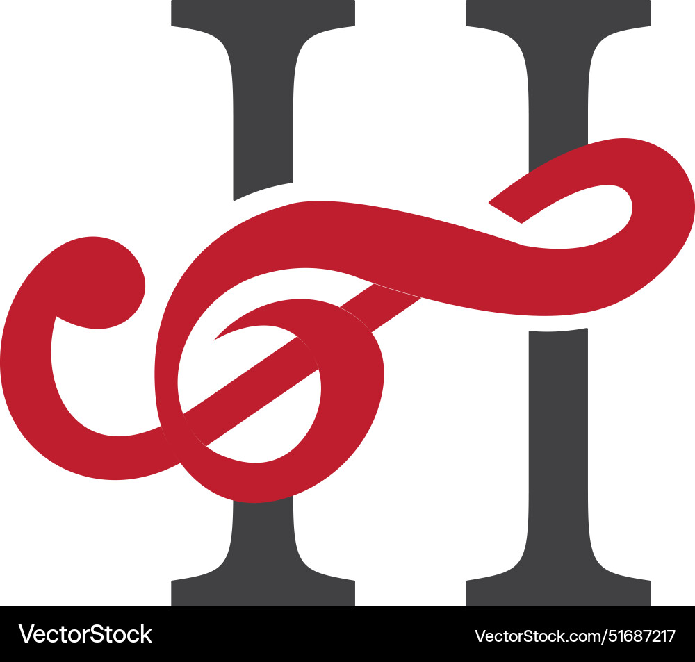 Music r logo design template icon Royalty Free Vector Image