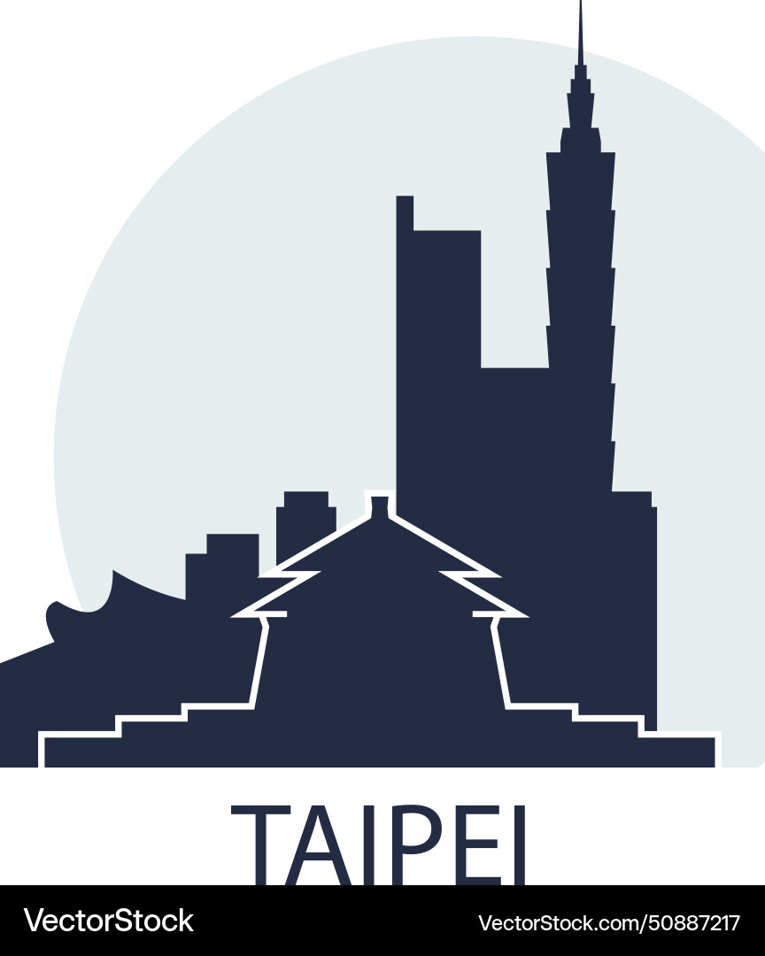 Taipei logo Royalty Free Vector Image - VectorStock