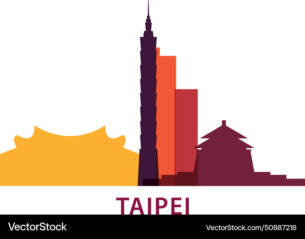 Taipei banner Royalty Free Vector Image - VectorStock