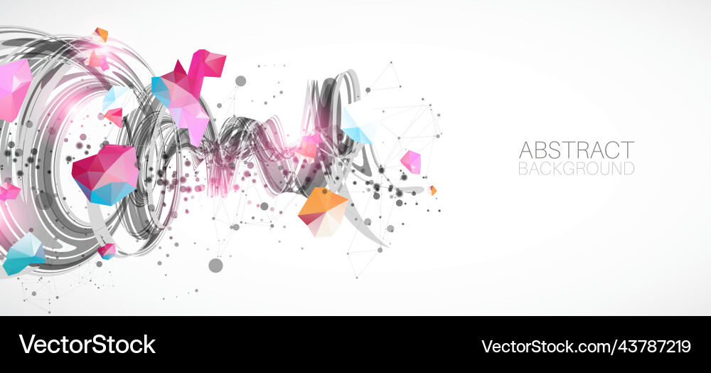 Abstract swirling colored background for design Vector Image