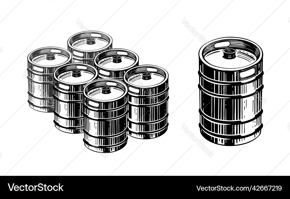 Beer Keg Drawing