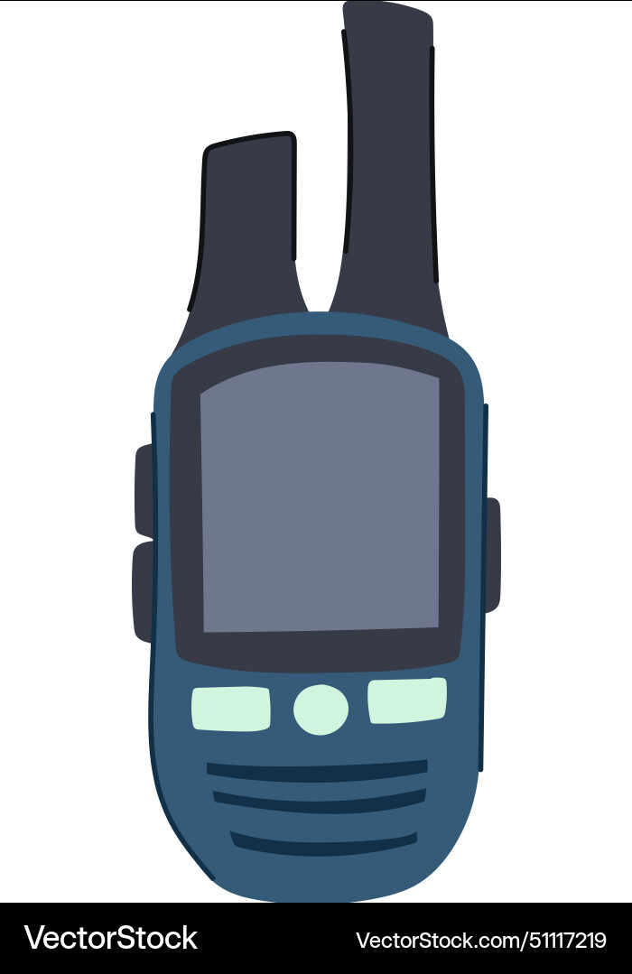 Travel satellite phone cartoon Royalty Free Vector Image