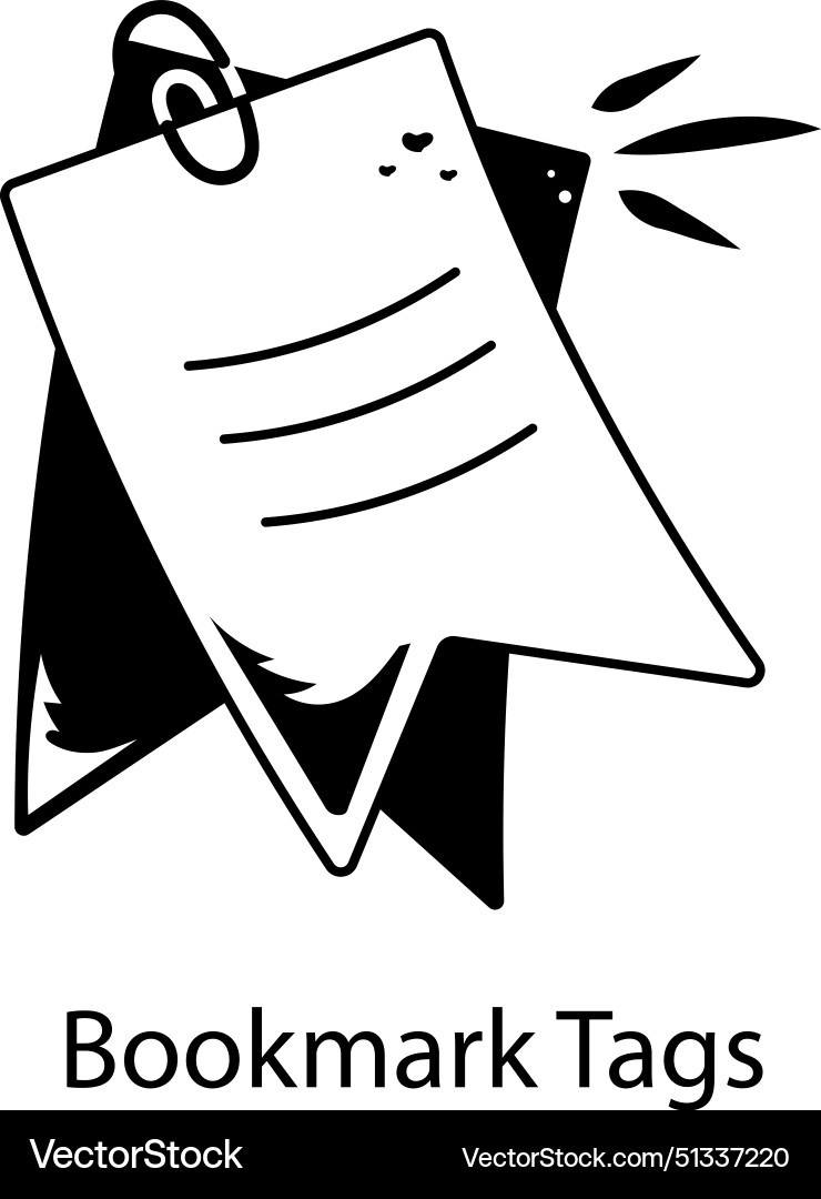 Bookmark tags Royalty Free Vector Image - VectorStock