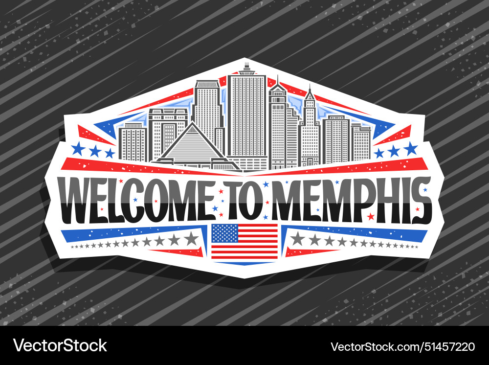 Logo for memphis Royalty Free Vector Image - VectorStock