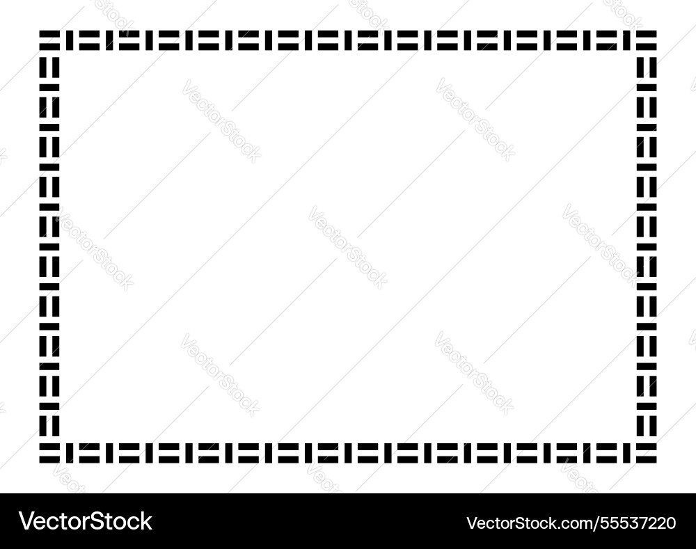 Rechteck a4 Rahmen Rand Grafik einfach Lizenzfreier Vektor