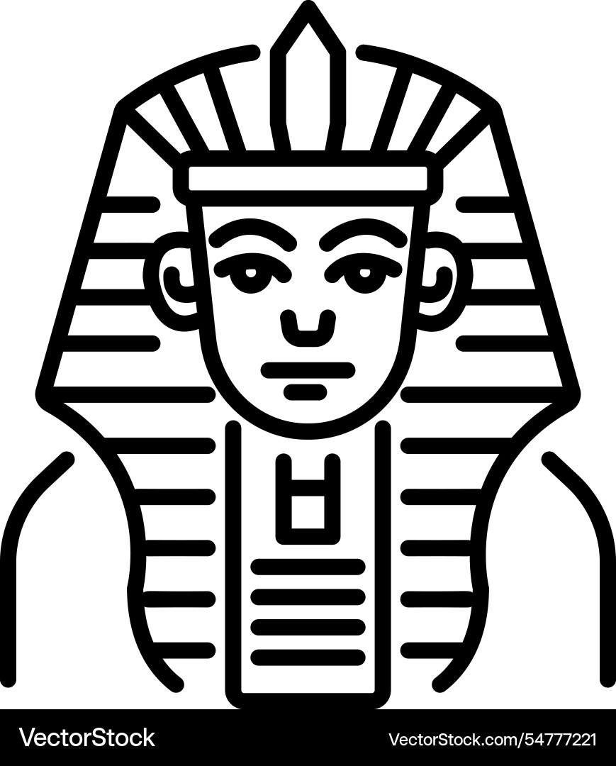 Egyptian pharaoh Royalty Free Vector Image - VectorStock