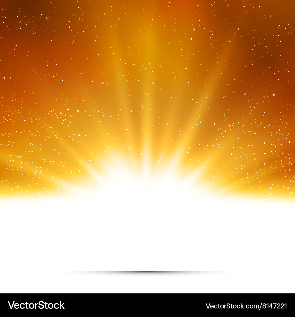 Golden Burst Light Background Royalty Free Vector Image