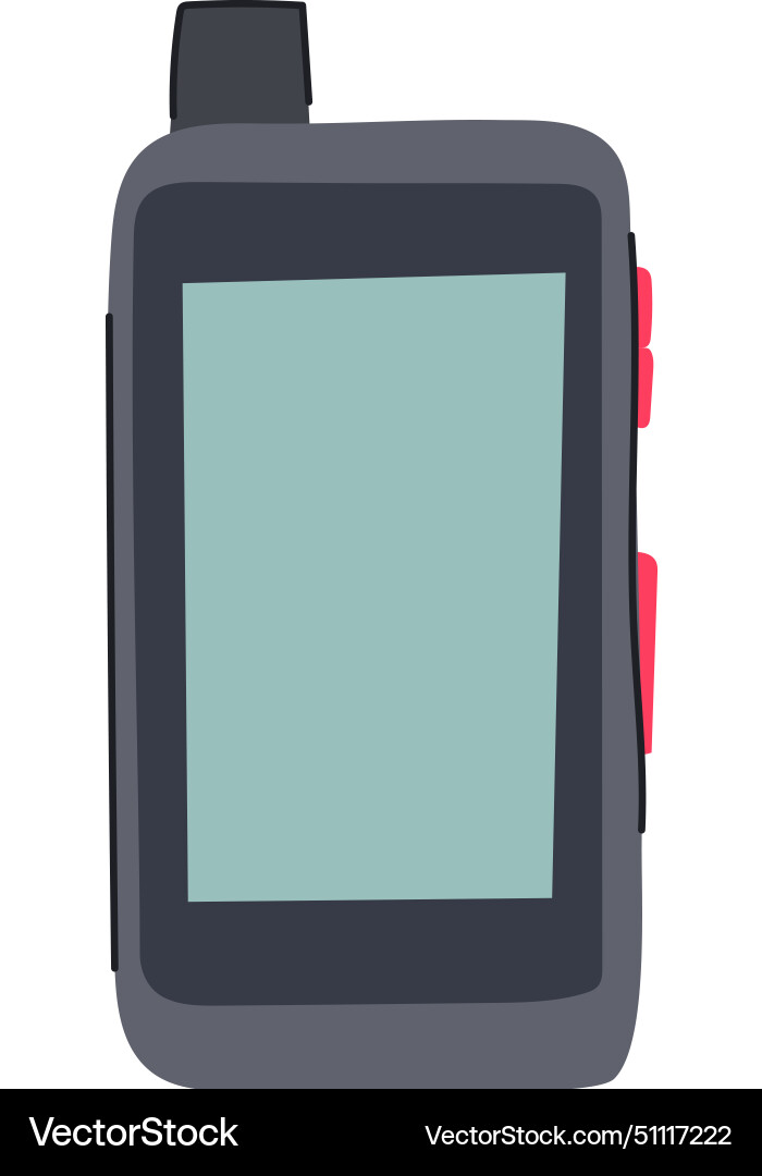 Isolation satellite phone cartoon Royalty Free Vector Image