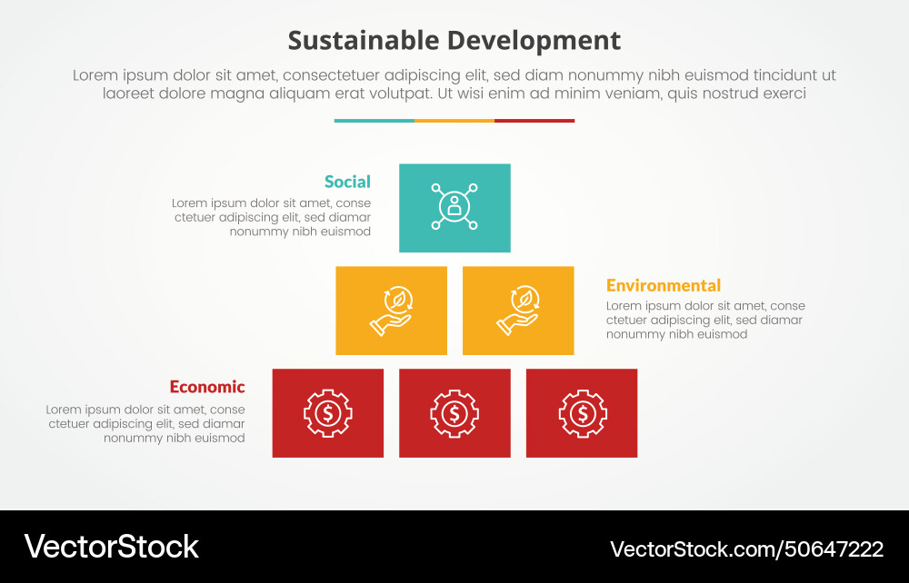 See sustainable development infographic concept Vector Image