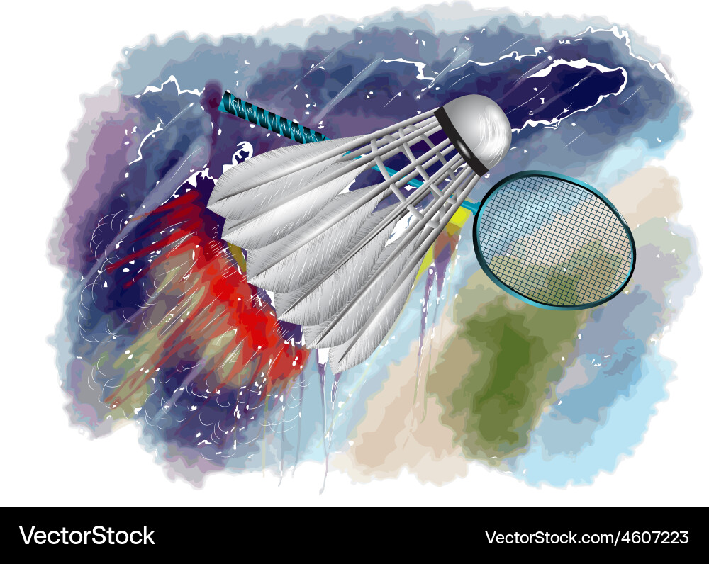 Badminton championship Royalty Free Vector Image