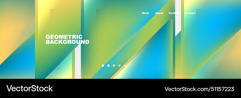 Colorful geometric background with gradient of Vector Image