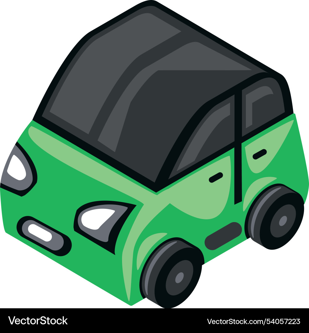 Electric car vehicle Royalty Free Vector Image