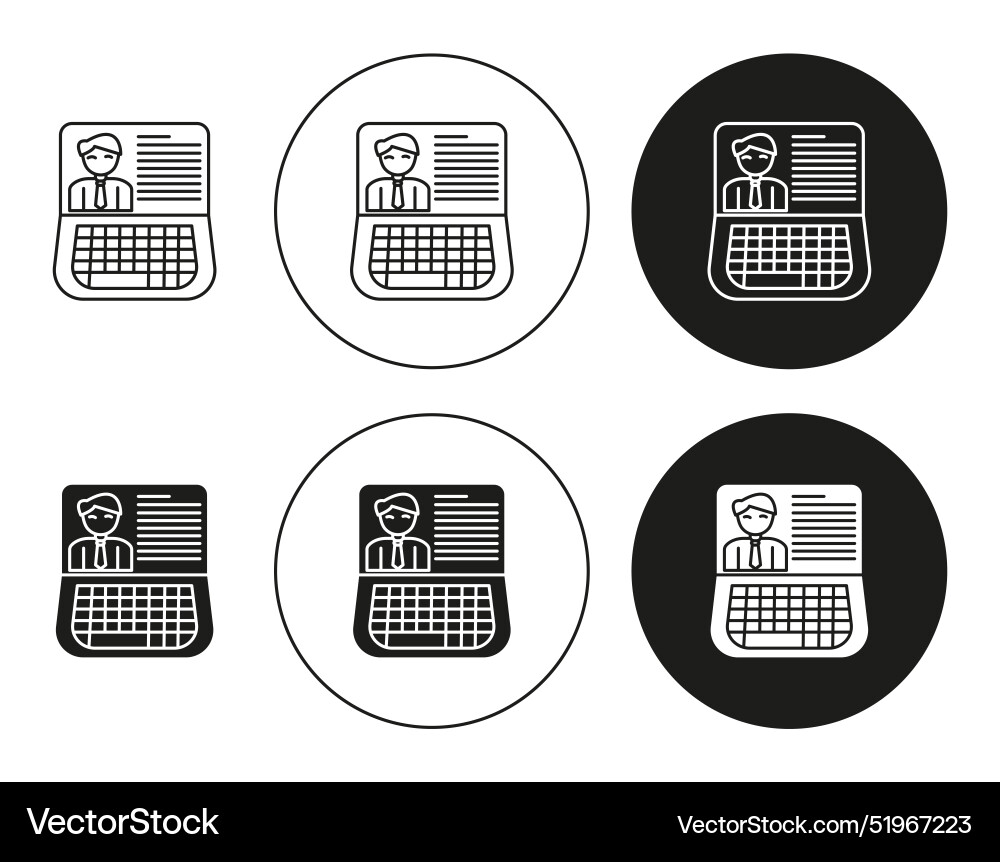 Hr software icon mark set symbol for web Vector Image