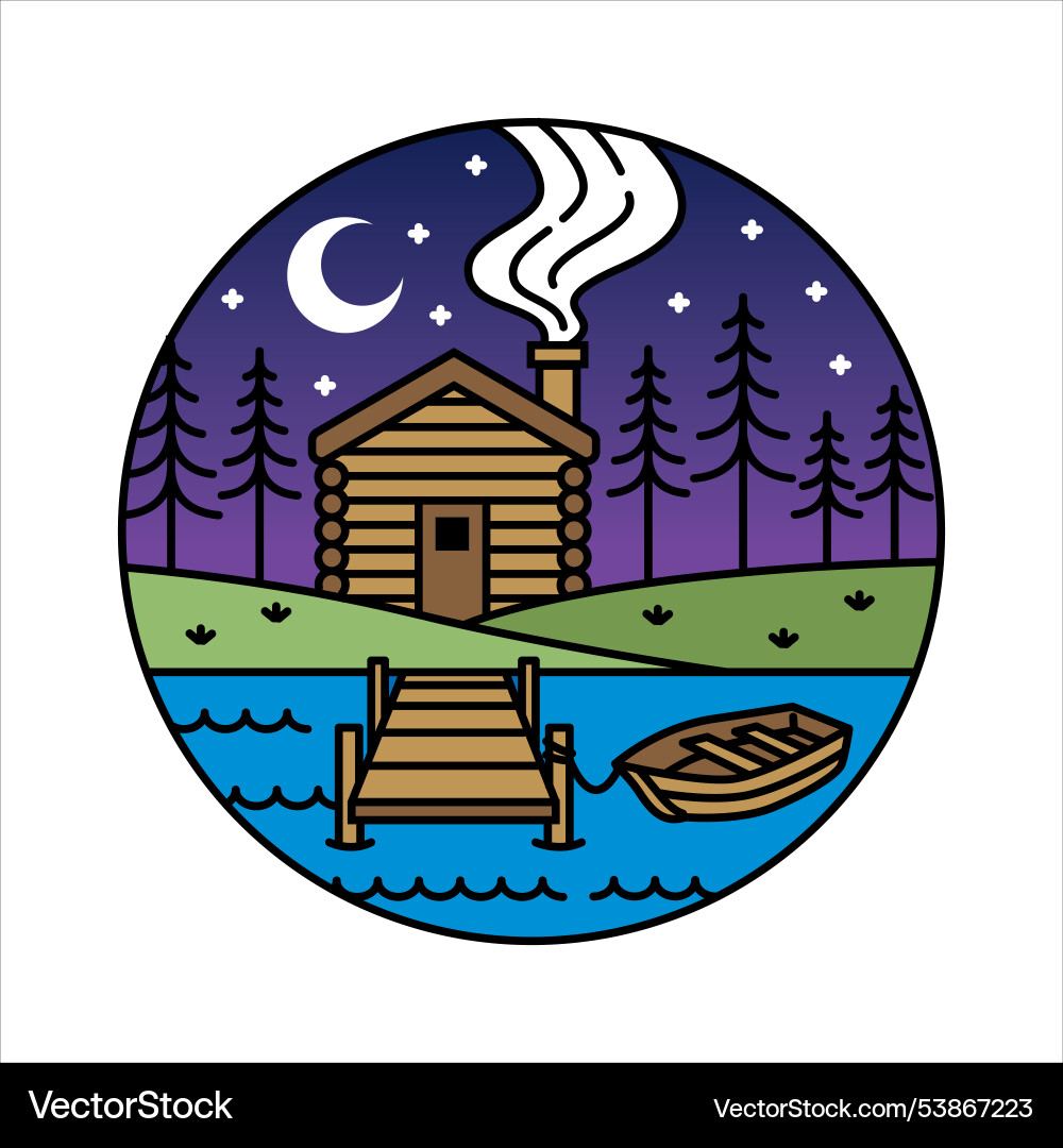 Natural scenery in the frame Royalty Free Vector Image