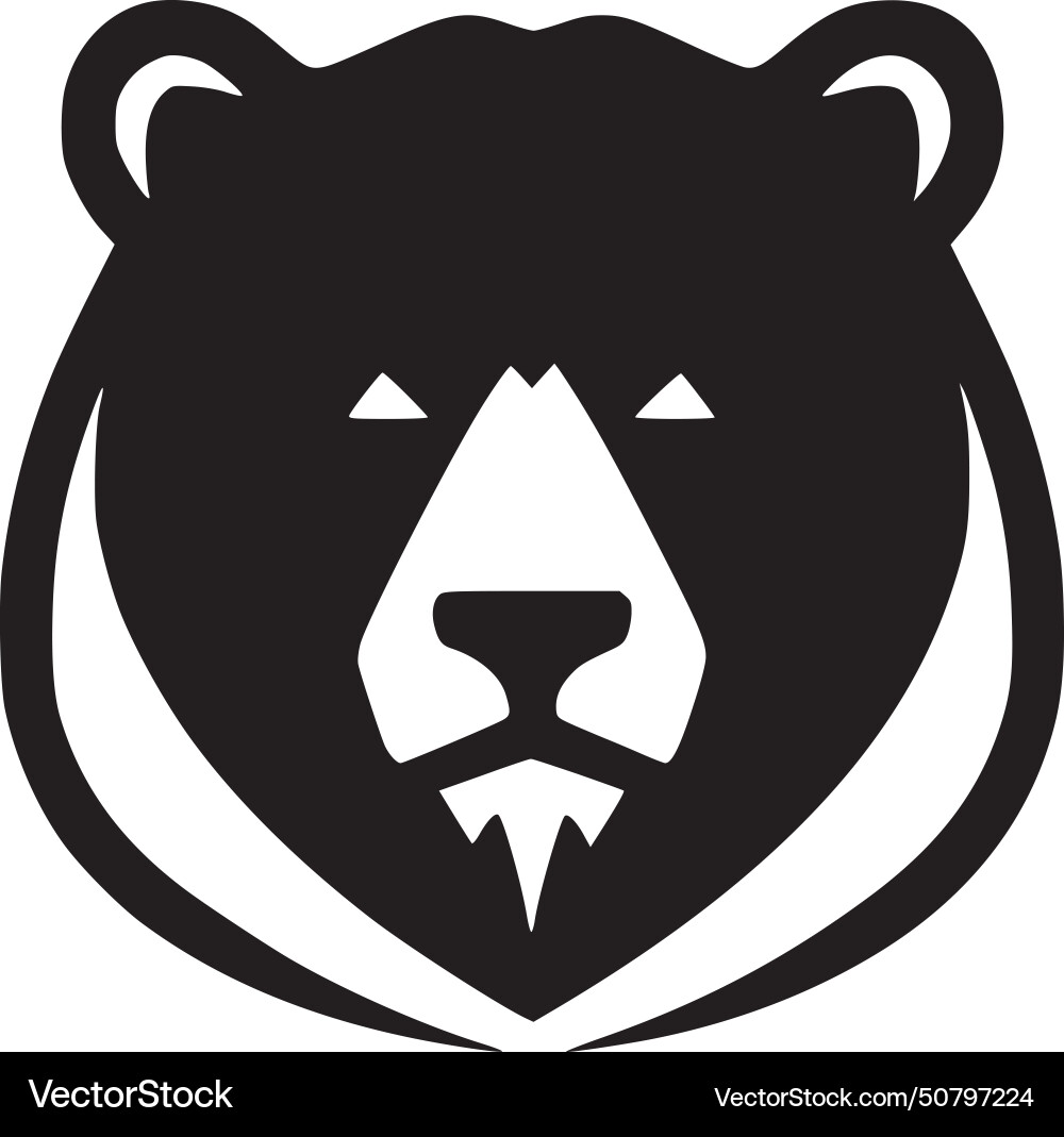 Bear - minimalist and simple silhouette Royalty Free Vector