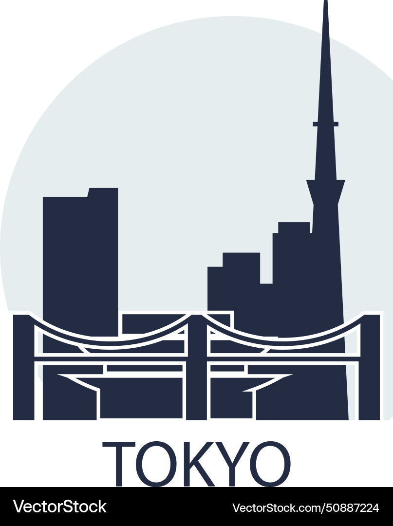 Tokyo logo Royalty Free Vector Image - VectorStock