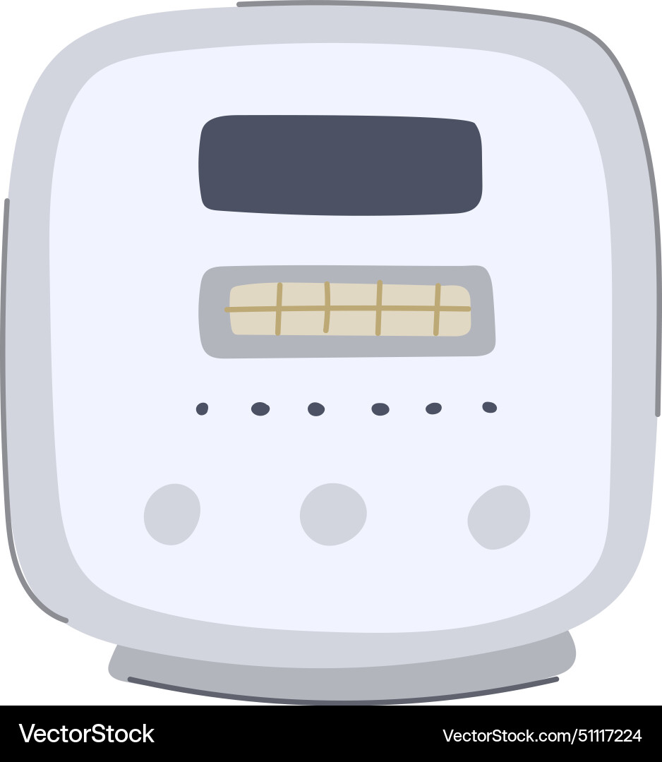 Voice smart home hub cartoon Royalty Free Vector Image