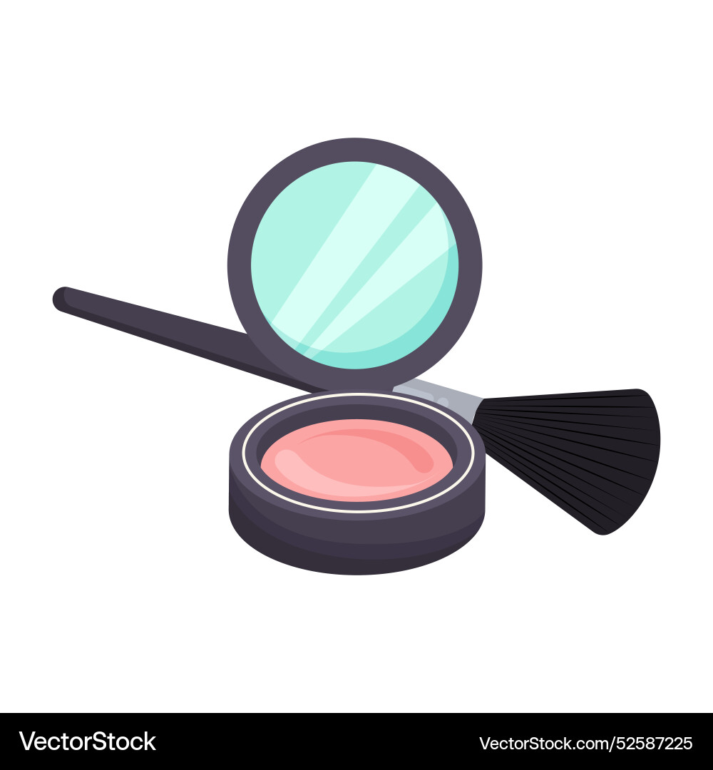 Blush and brush Royalty Free Vector Image - VectorStock