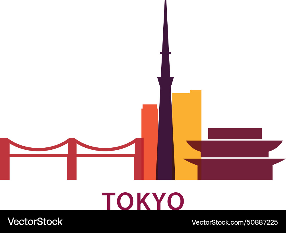 Tokyo banner Royalty Free Vector Image - VectorStock