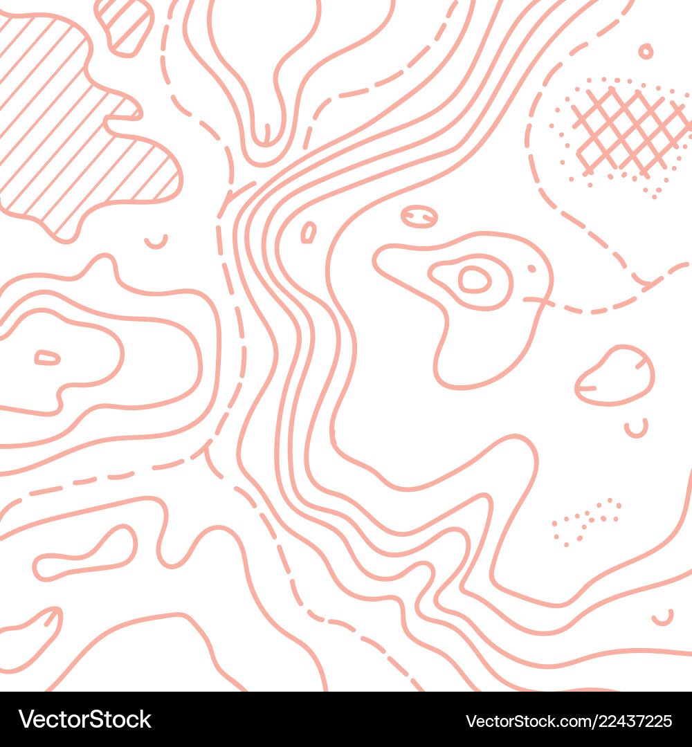 Topographic map Royalty Free Vector Image - VectorStock