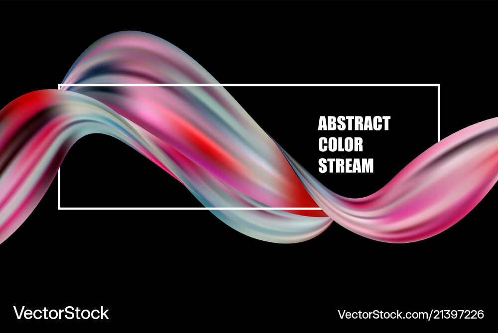 Abstract colorful background color flow Royalty Free Vector