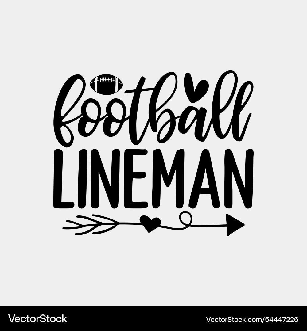 Retro football lineman offensive defensive player Vector Image