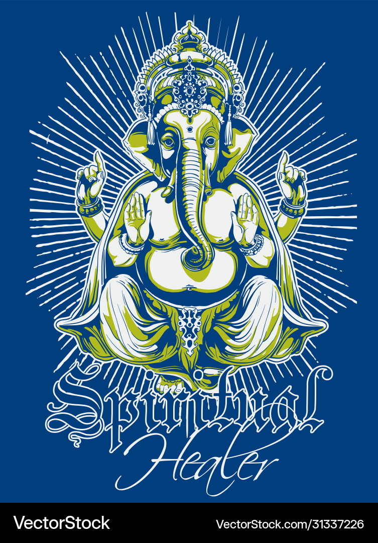 Spiritual healer Royalty Free Vector Image - VectorStock