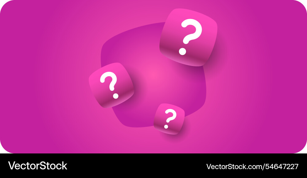 A poster with question marks Royalty Free Vector Image