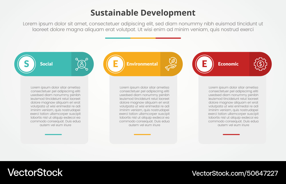 See sustainable development infographic concept Vector Image
