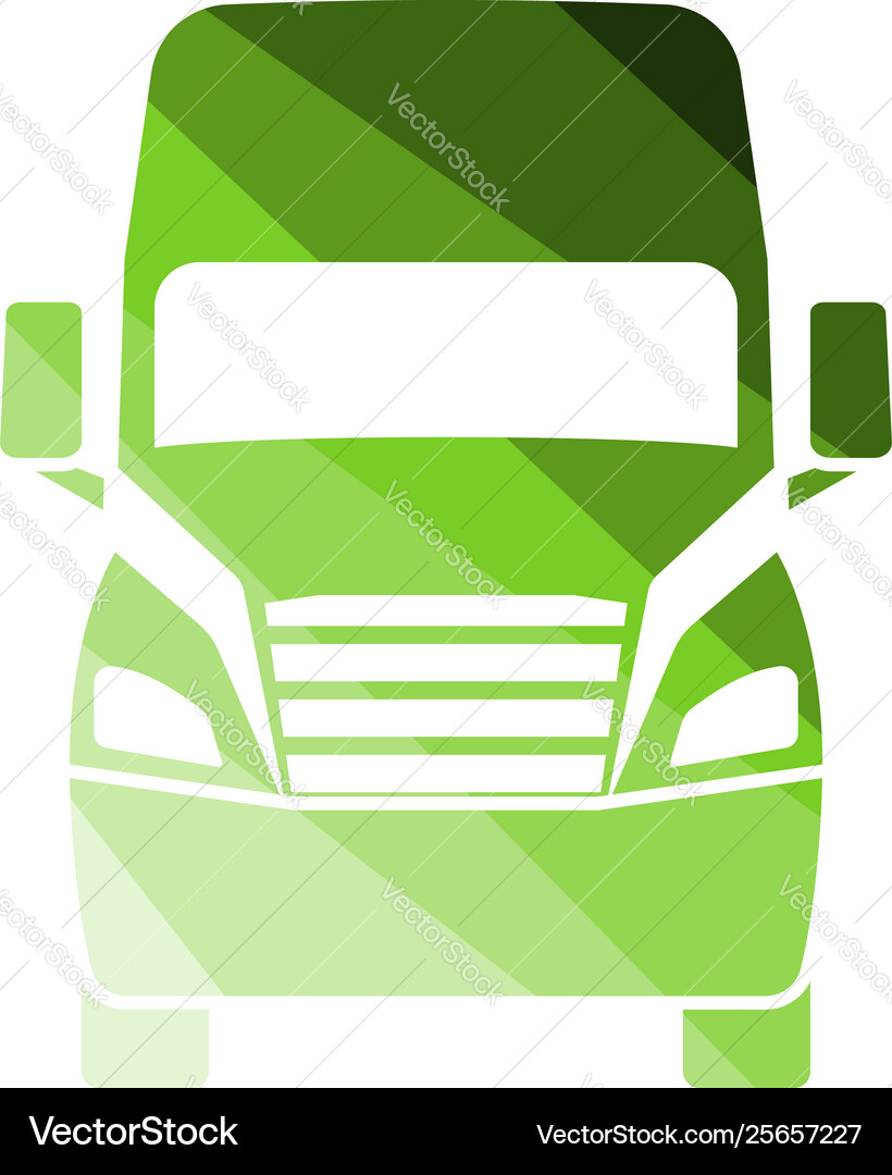 Truck icon front view Royalty Free Vector Image