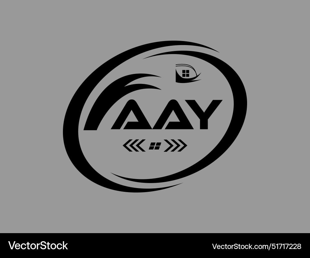 Aay letter logo design simple and modern Vector Image