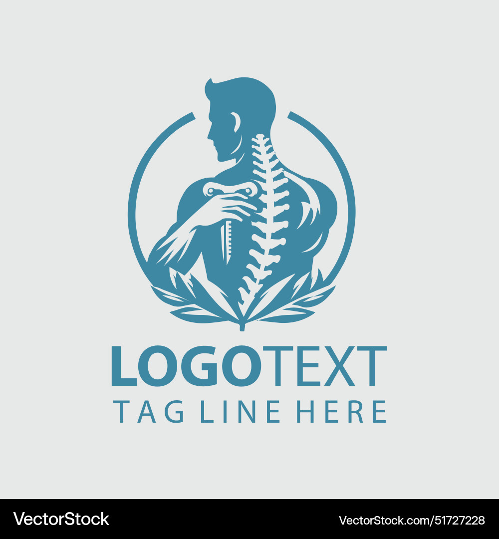 Chiropractor logo Royalty Free Vector Image - VectorStock