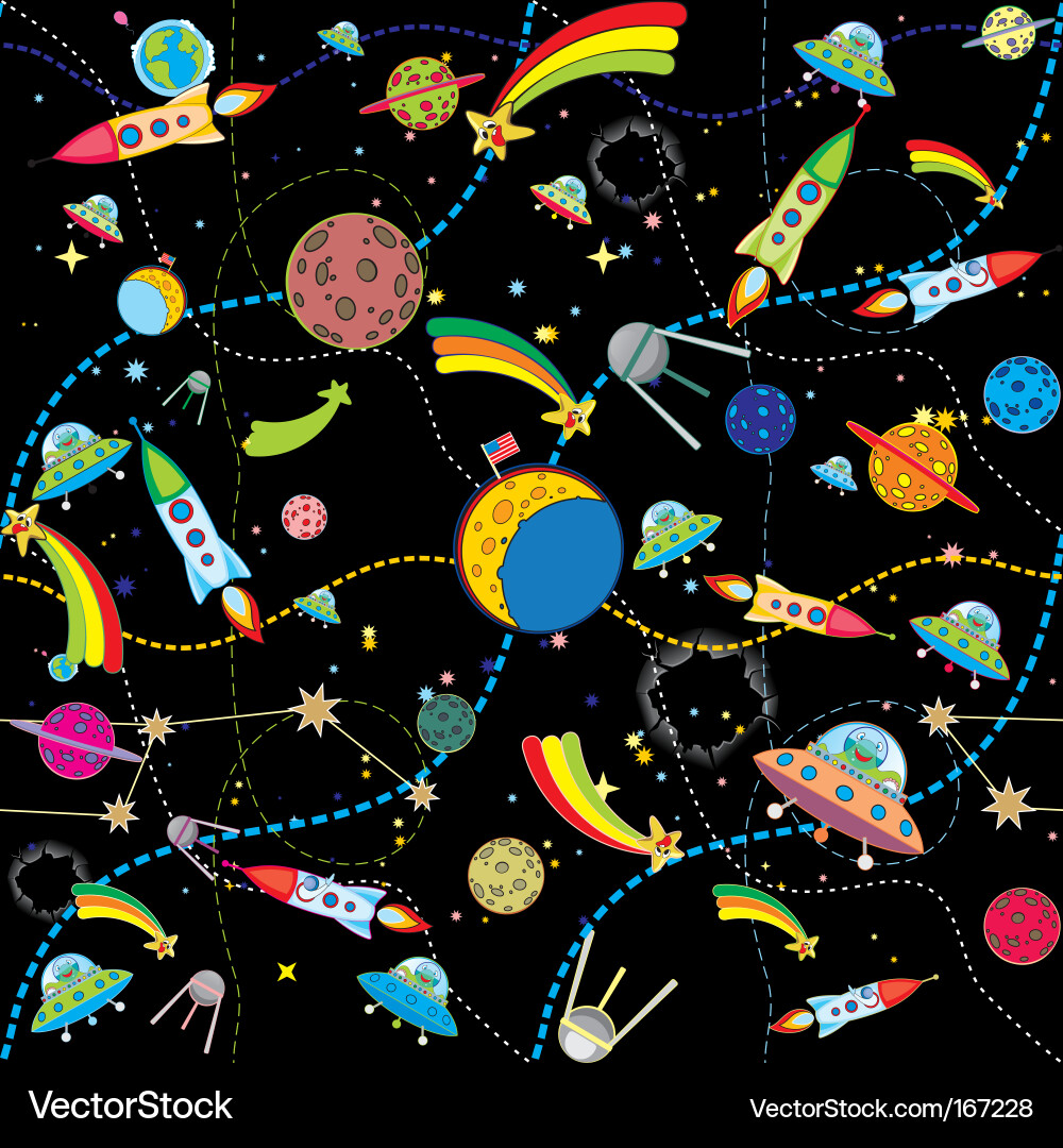 Cosmos wallpaper Royalty Free Vector Image - VectorStock