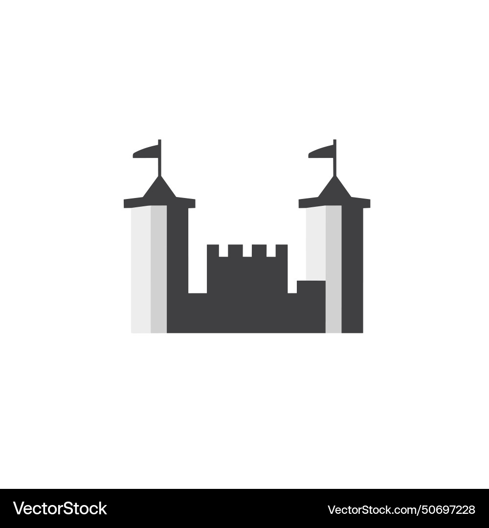 Insurance services monochrome line logo Royalty Free Vector