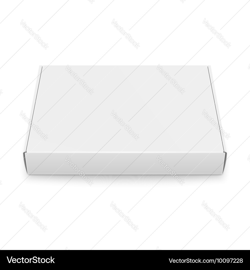 Slim cardboard box template Royalty Free Vector Image