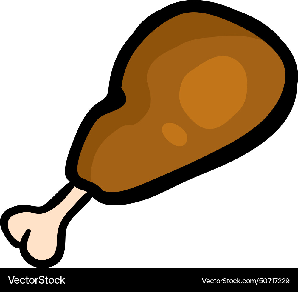 Chicken hand drawn doodle icon Royalty Free Vector Image