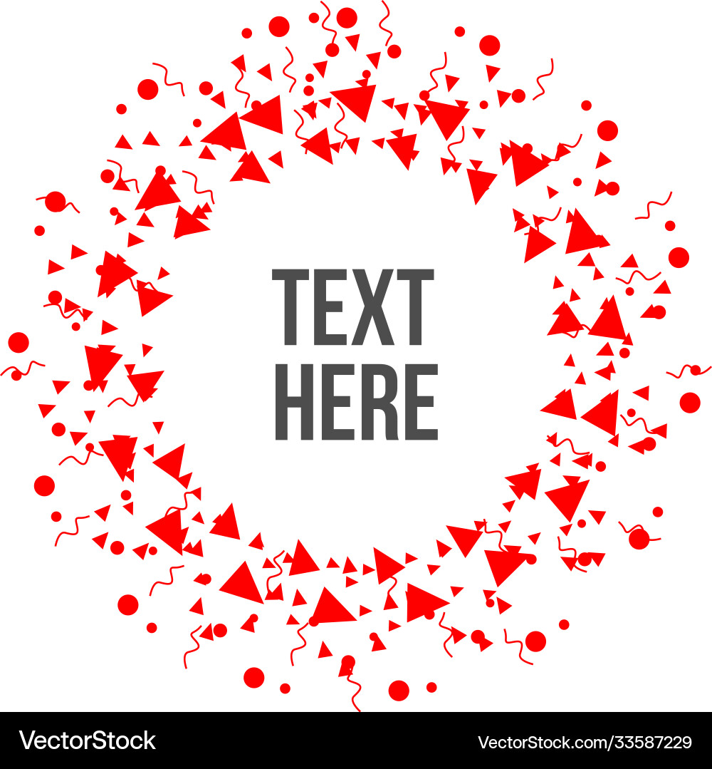 Circle abstract template design Royalty Free Vector Image