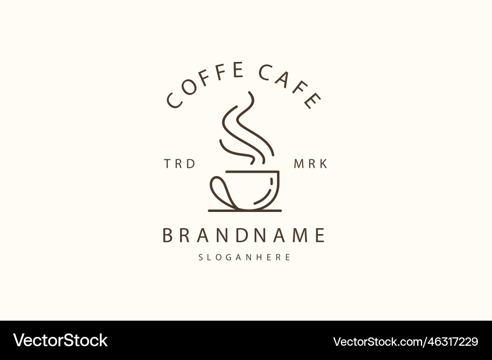 Kaffeecafé Royalty Free Vector Image - VectorStock