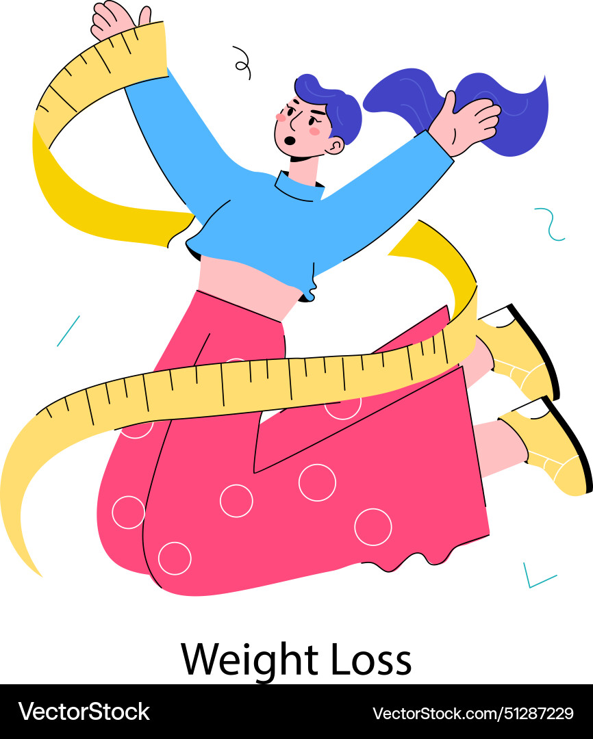 Weight loss Royalty Free Vector Image - VectorStock