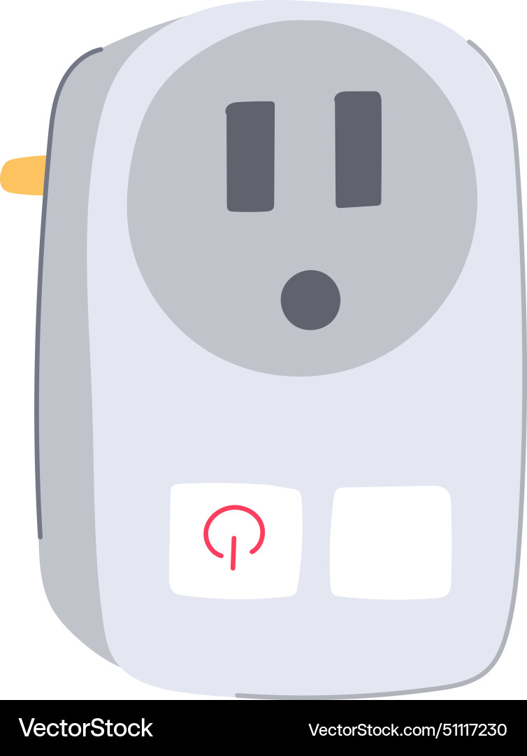 Internet smart home hub cartoon Royalty Free Vector Image