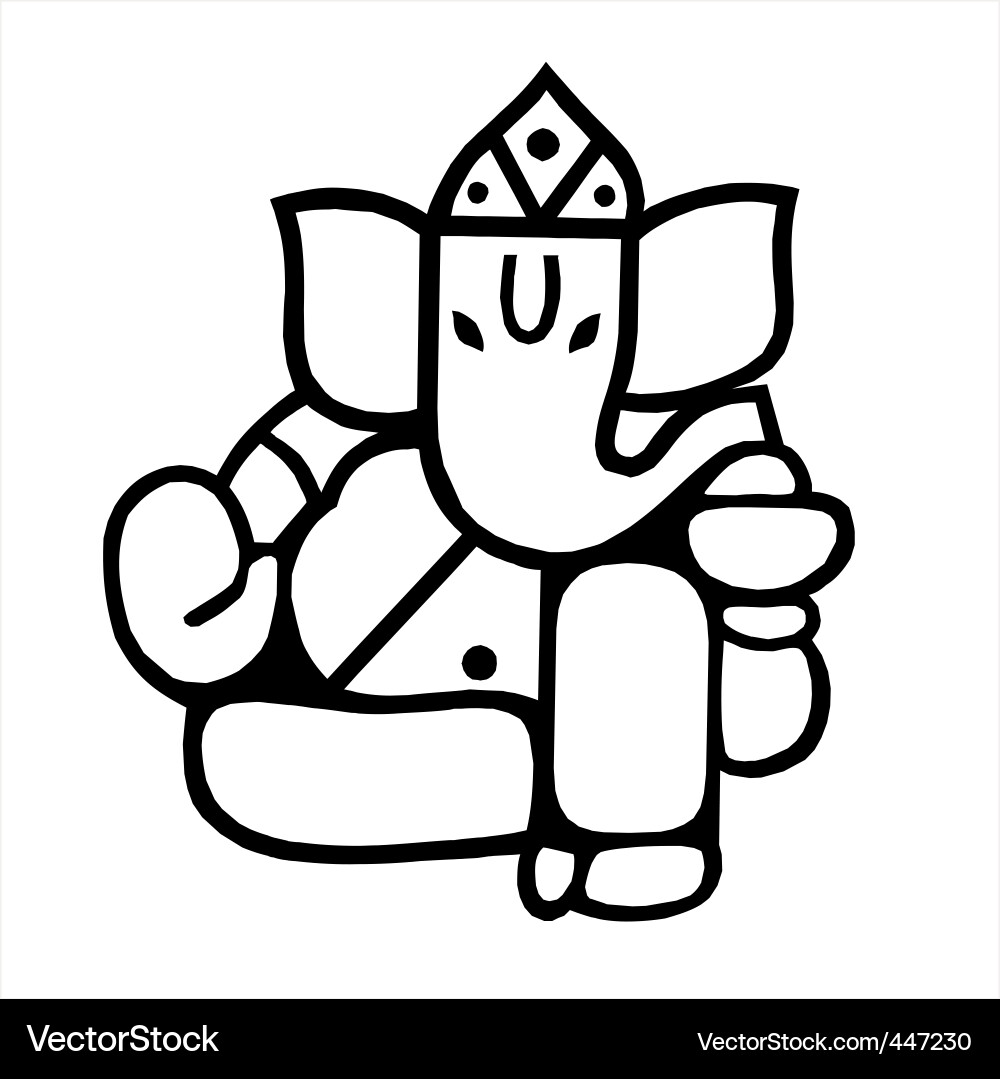 Ganesha Outline Vector Images (over 600)