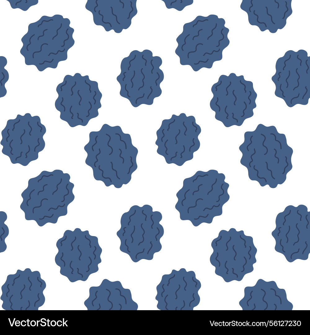 Repeating background with prunes Royalty Free Vector Image