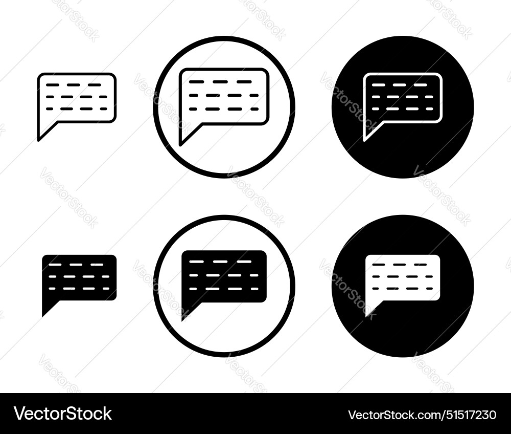 Subtitles icon Royalty Free Vector Image - VectorStock