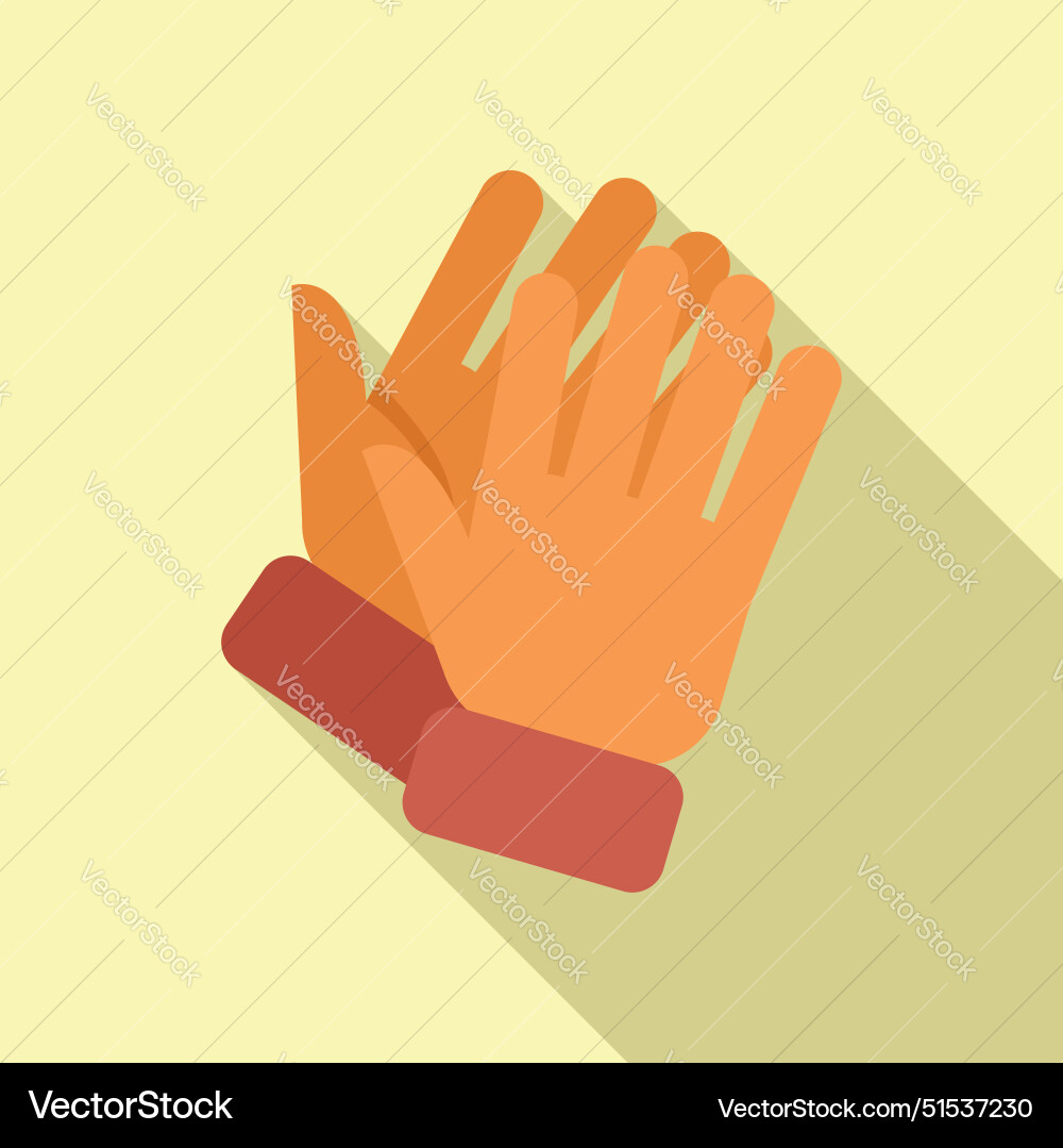 Two hands clapping making sound Royalty Free Vector Image