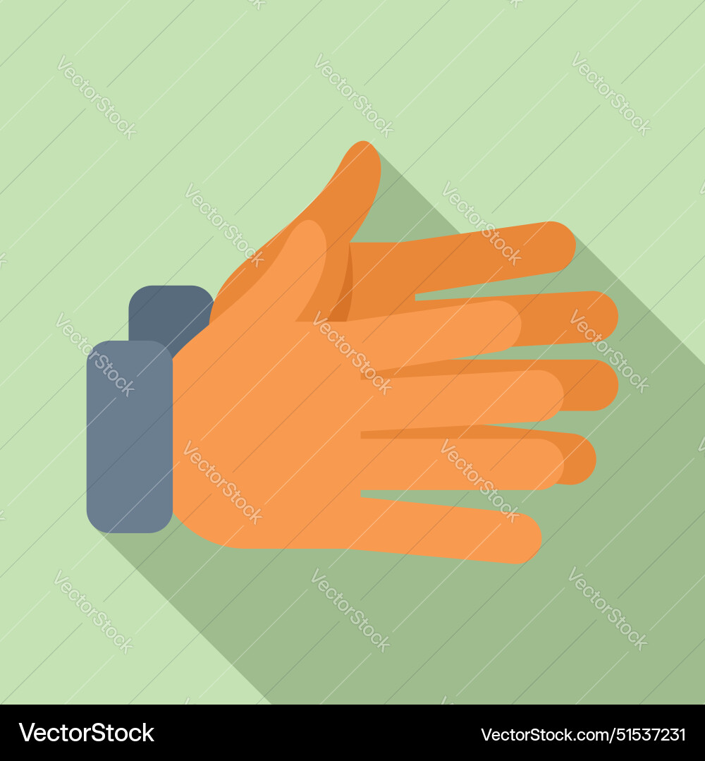 Businessman clapping hands in appreciation Vector Image